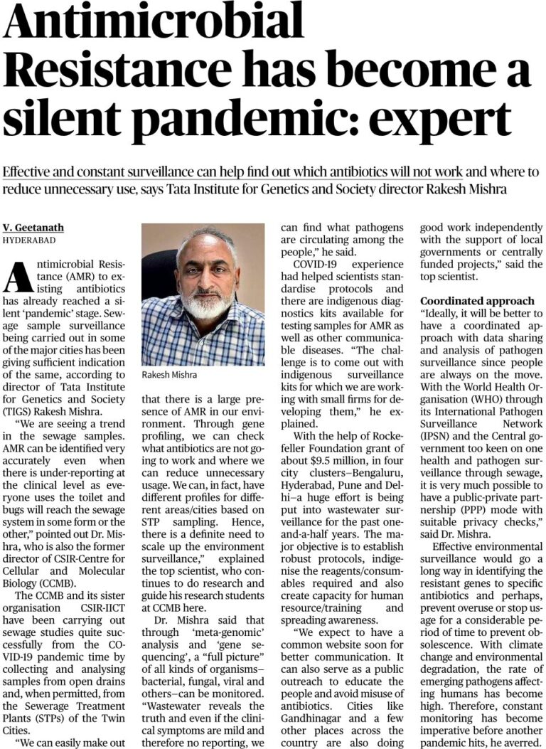 Antimicrobial Resistance has become a ‘silent pandemic’ – TIGS