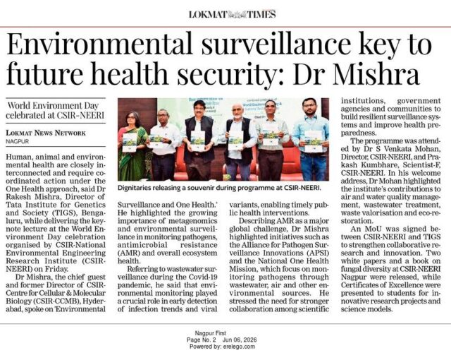 Environmental Surveillance and One Health Take Center Stage at CSIR ...